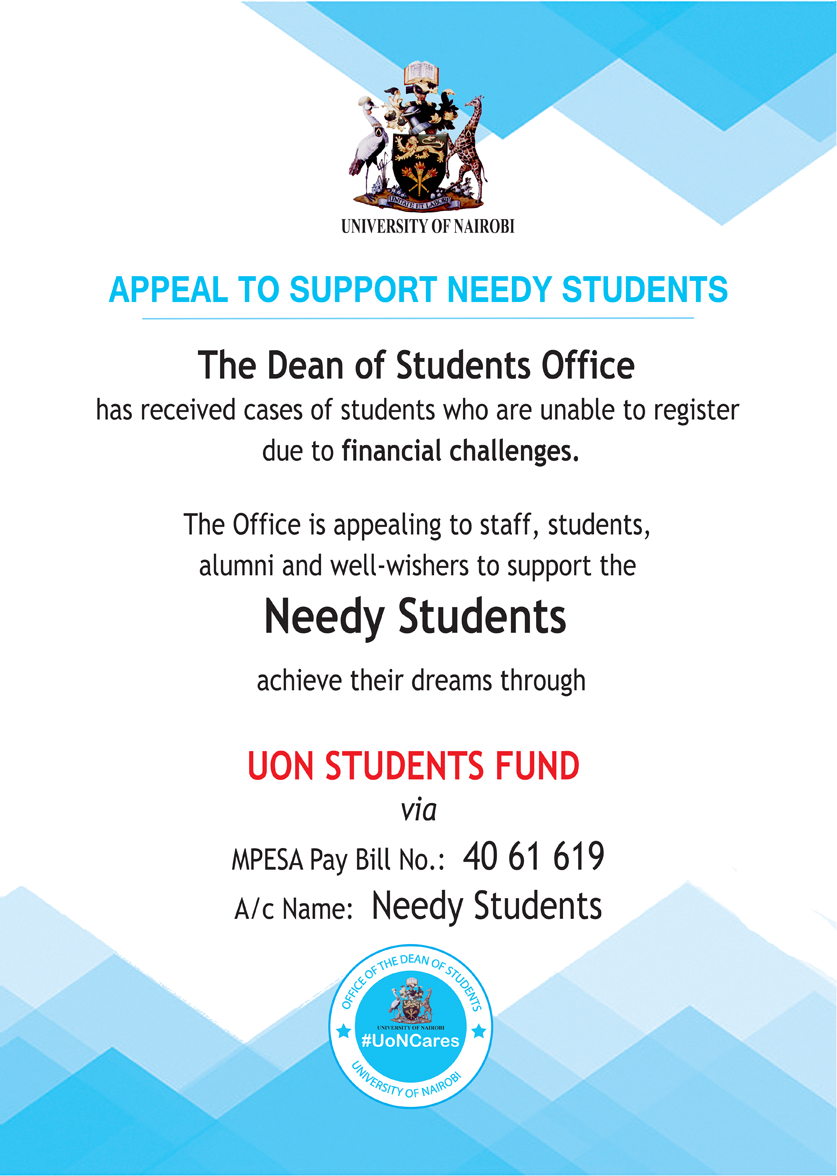 UoN Needy Students Fund-Support a Needy student | Dean of Students Office